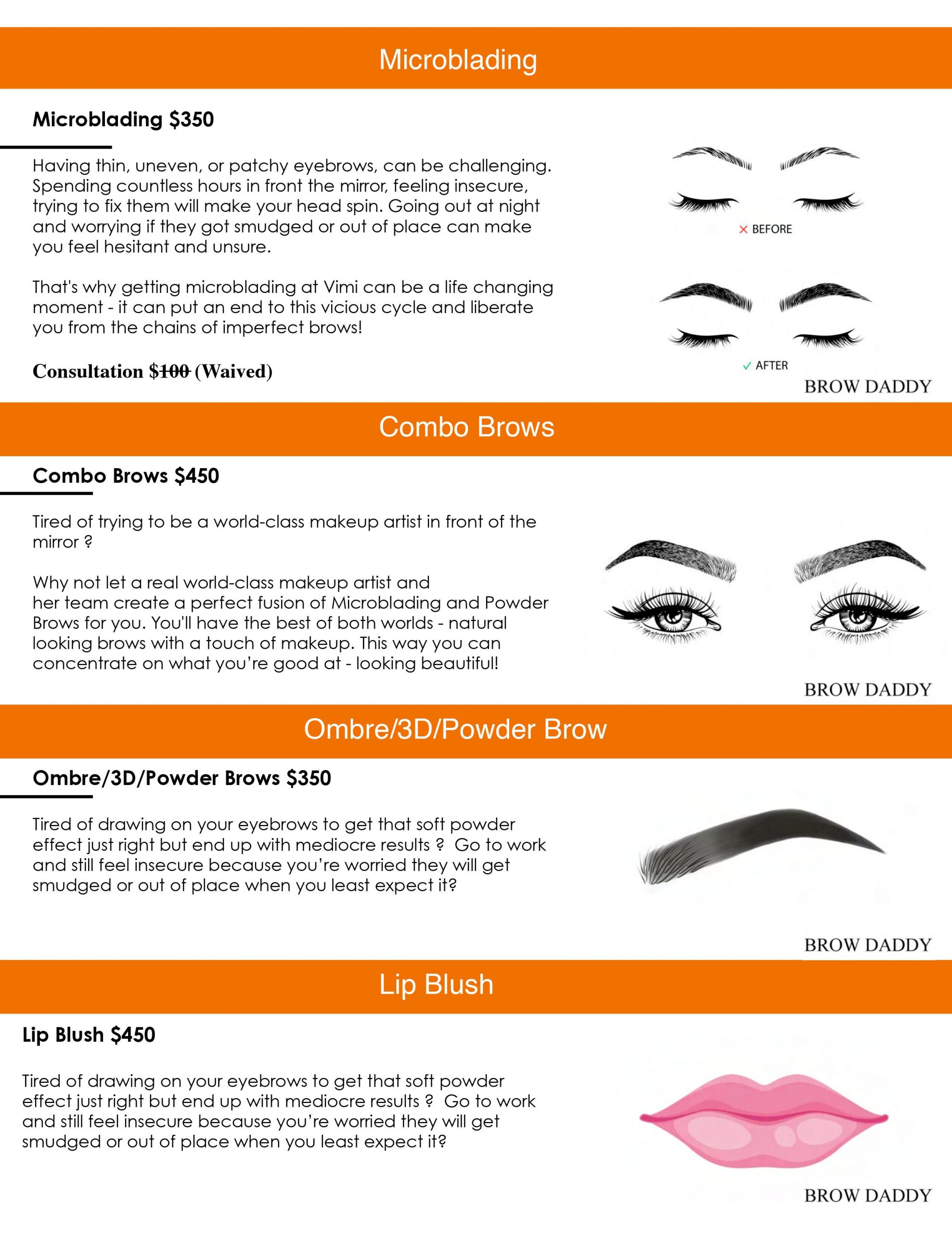 Price list | Markham, Scarborough | Vimi Laser & Skincare Clinic